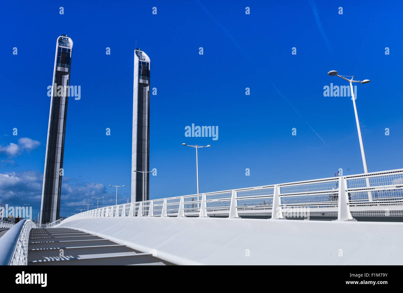 The Chaban Delmas Bridge in Bordeaux (France), the tallest and longest ...