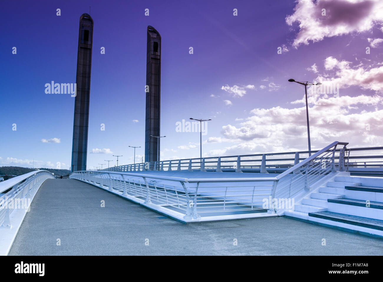 The Chaban Delmas Bridge in Bordeaux (France), the tallest and longest ...