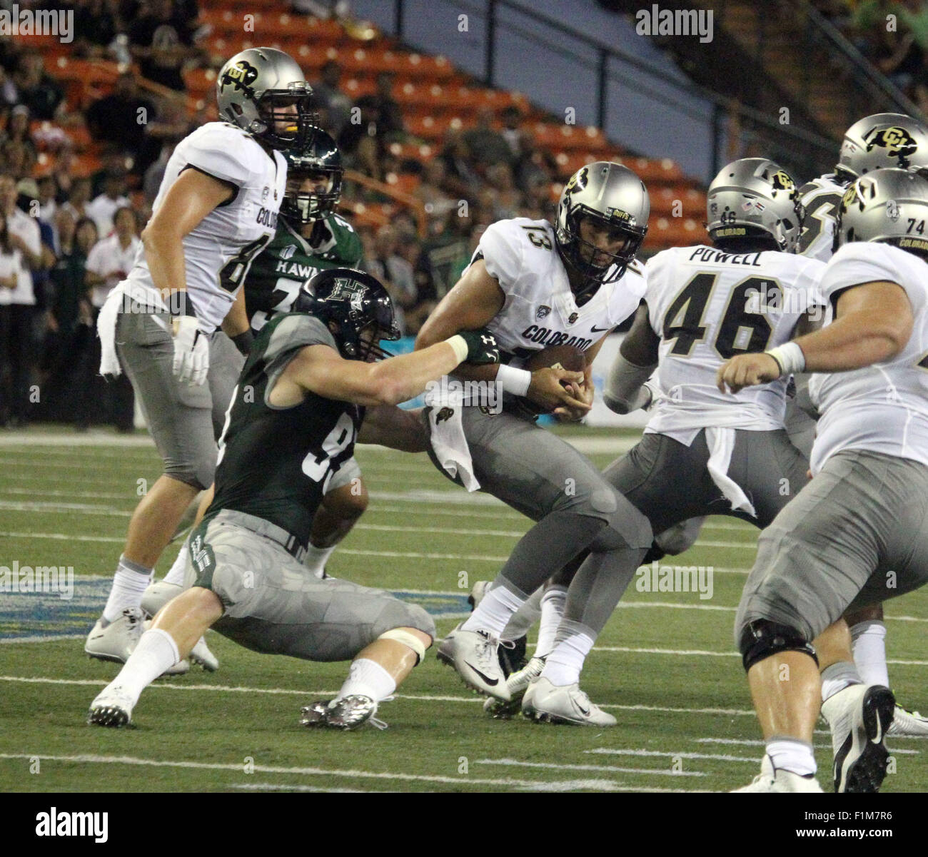Honolulu, Hawaii, USA. 04th Sep, 2015. Hawaii Rainbow Warriors ...