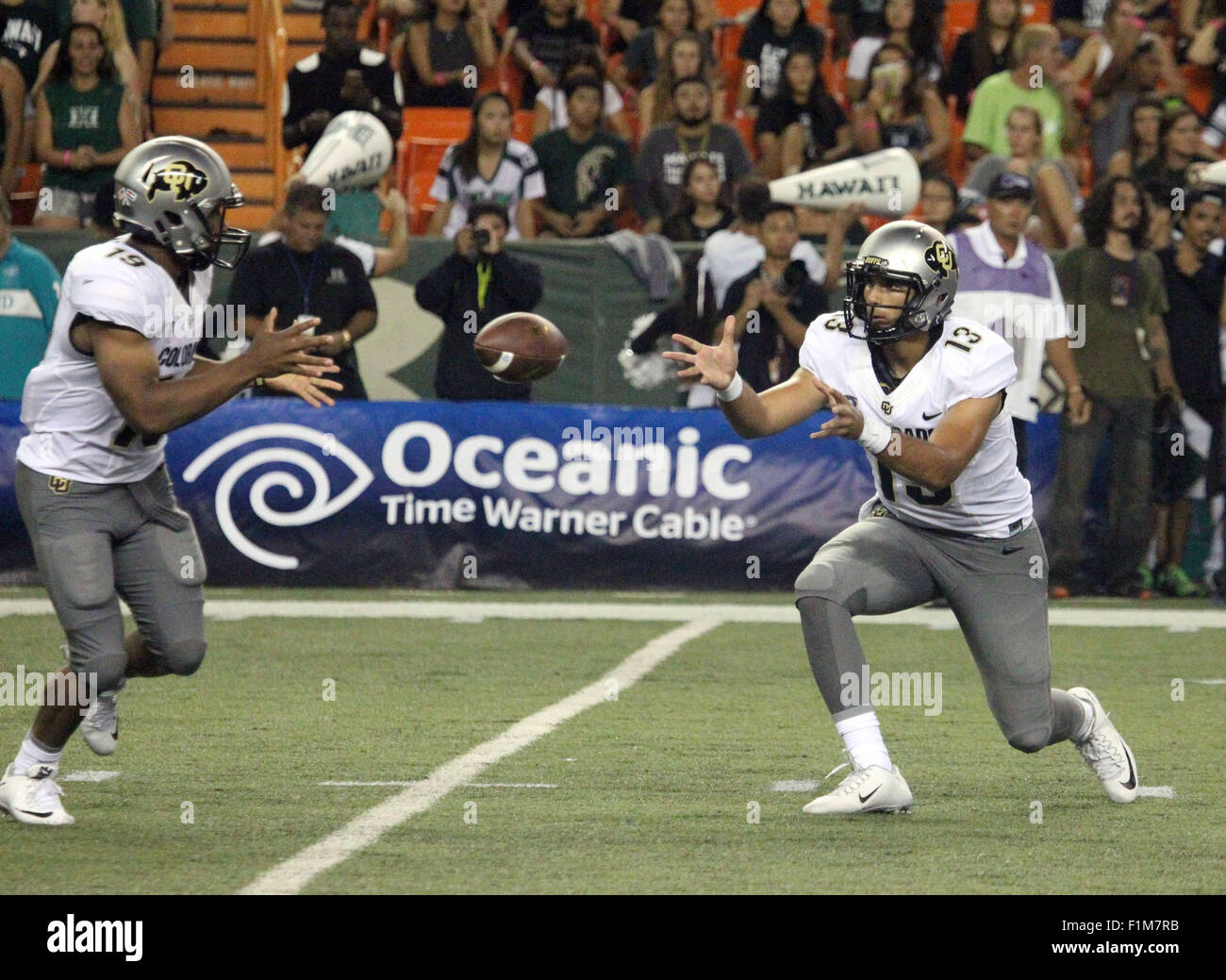 Honolulu, Hawaii, USA. 04th Sep, 2015. Colorado Buffaloes quarterback ...