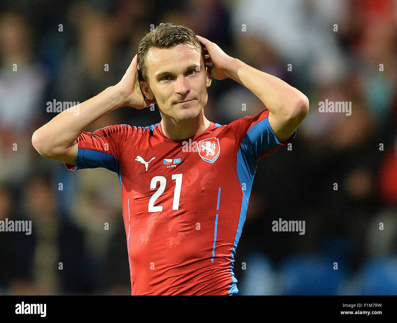 Pilsen, Czech Republic. 03rd Sep, 2015. David Lafata of Czech Republic ...