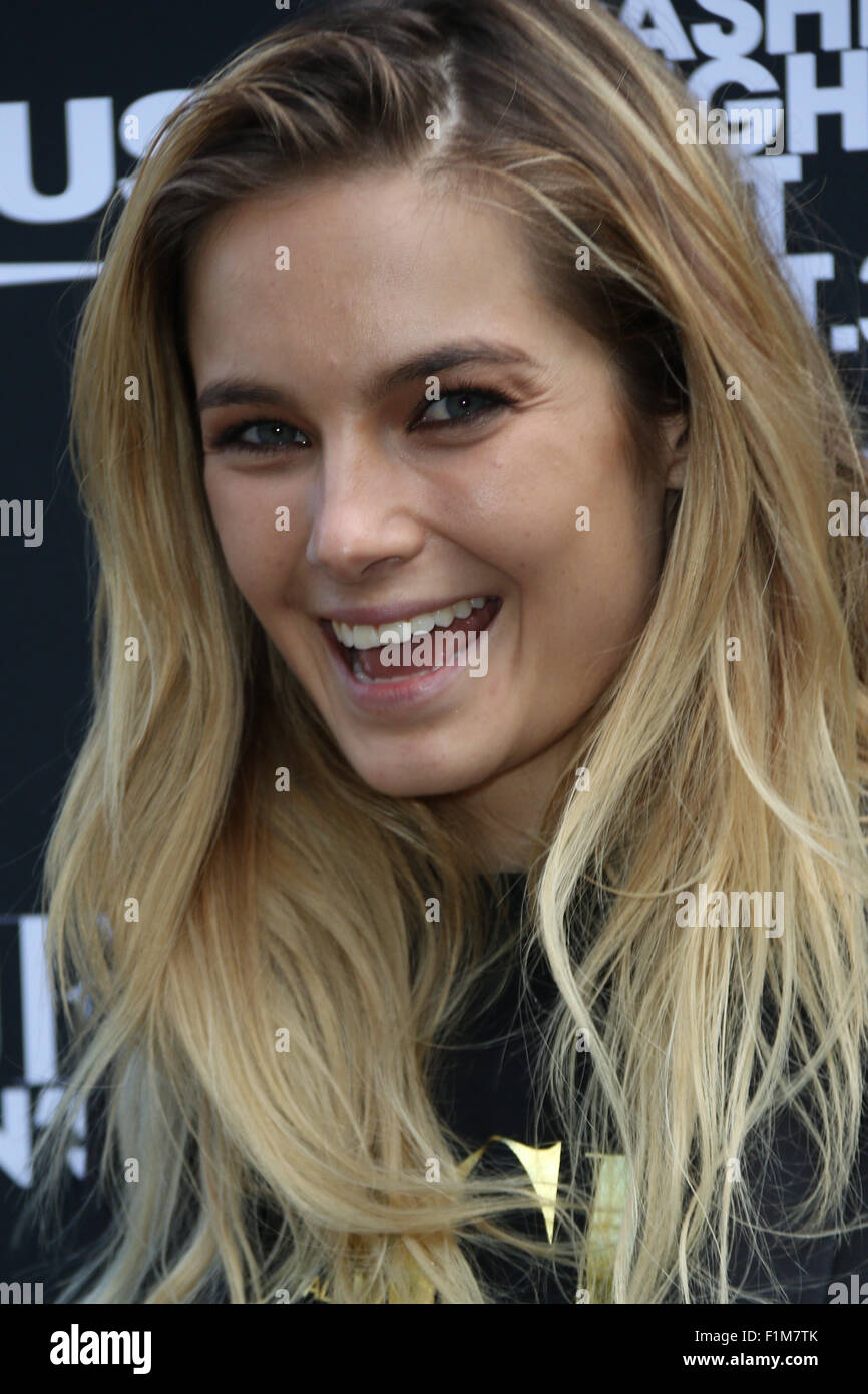Sydney, Australia. 3 September 2015. Pictured: Bridget Malcolm (model ...