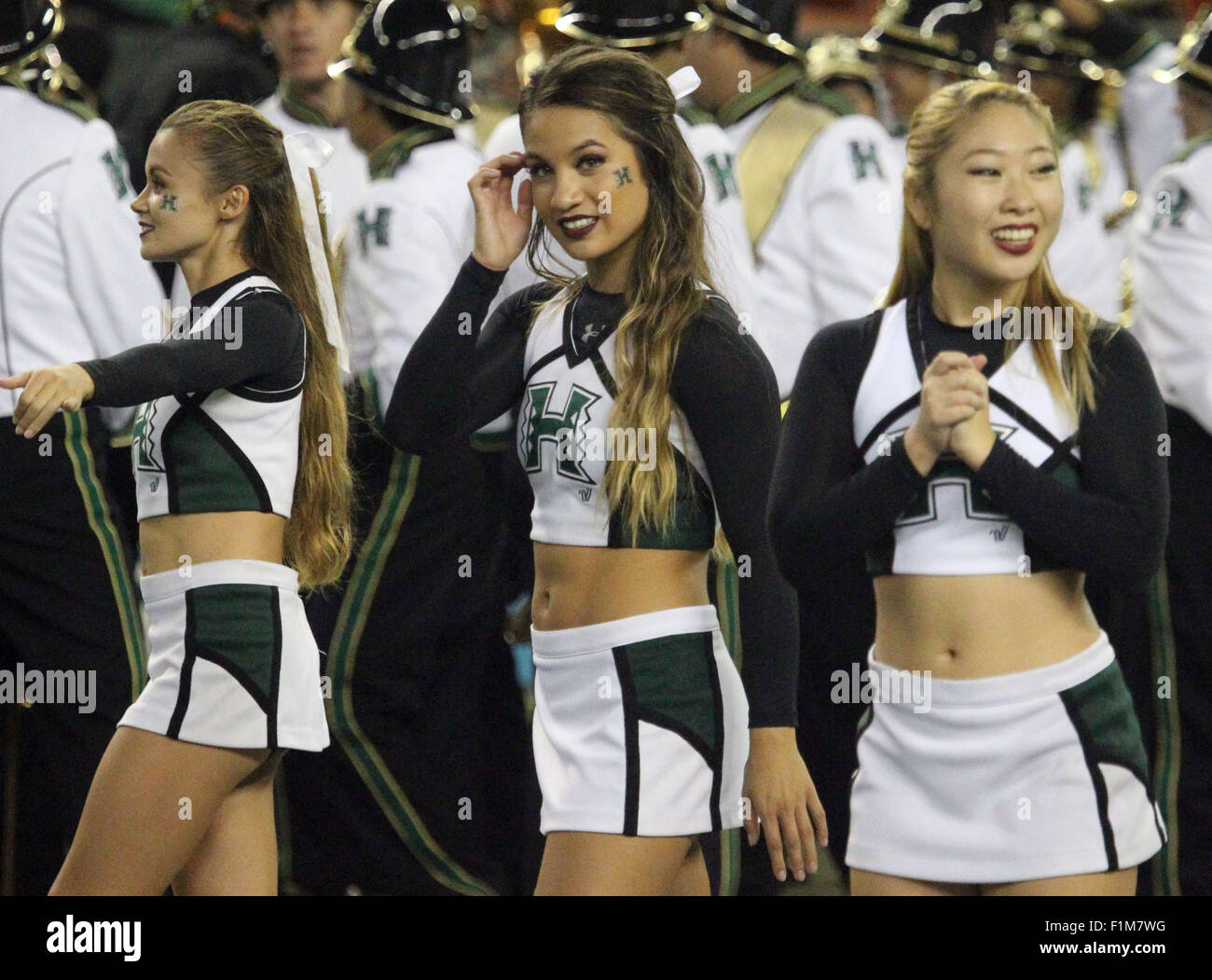 Honolulu, Hawaii, USA. 04th Sep, 2015. Hawaii cheerleaders during ...