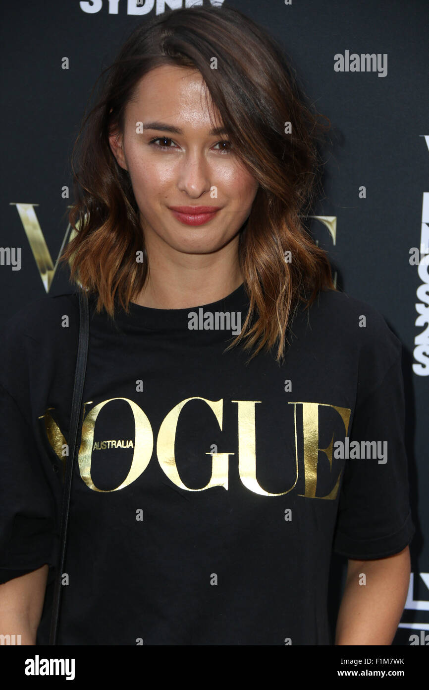 Sydney, Australia. 3 September 2015. Pictured: Eleanor Pendleton. VIP ...