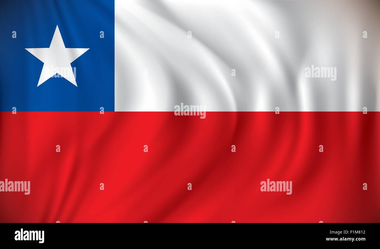 Flag of Chile - vector illustration Stock Vector Image & Art - Alamy