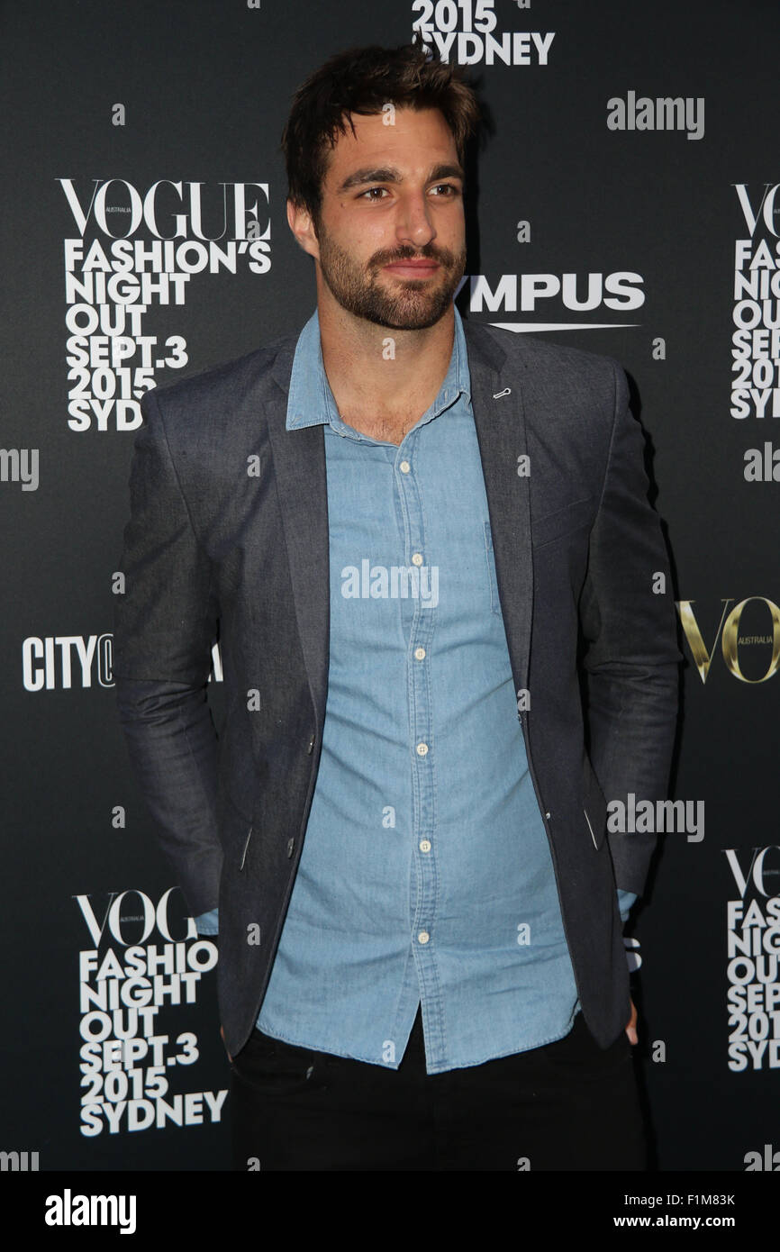 Sydney, Australia. 3 September 2015. Pictured: Tom Derickx. VIP guests ...