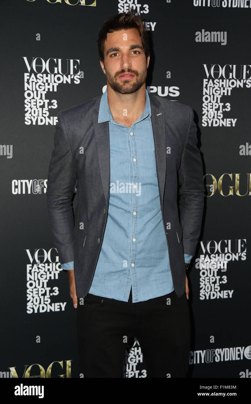 Sydney, Australia. 3 September 2015. Pictured: Tom Derickx. VIP guests ...