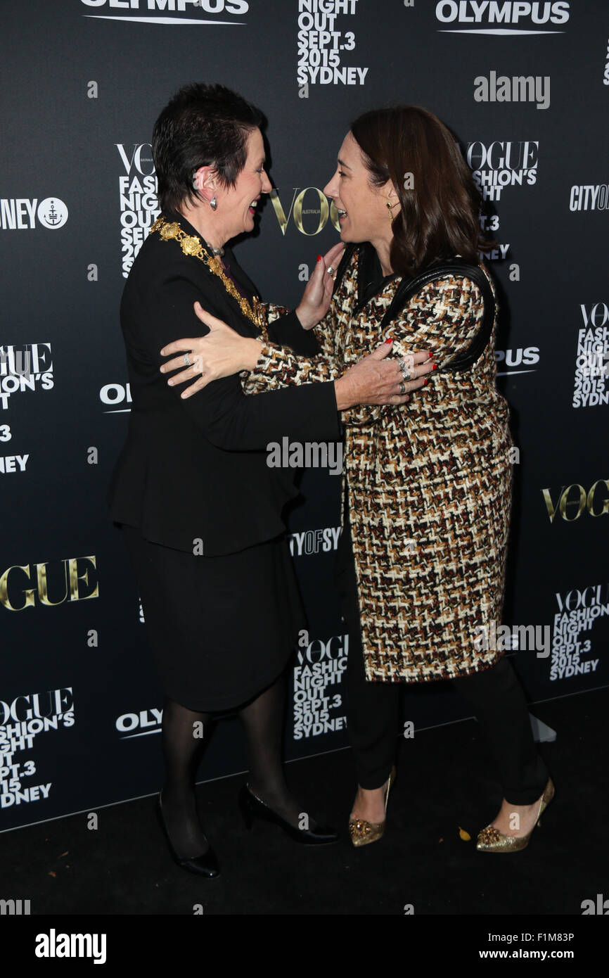 Sydney, Australia. 3 September 2015. Pictured: Lord Mayor Clover Moore ...