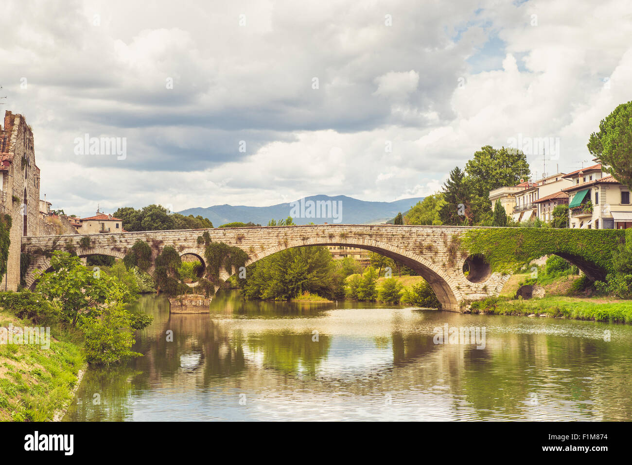 Photo of an amazing bridge in Prato, Italy Stock Photo - Alamy