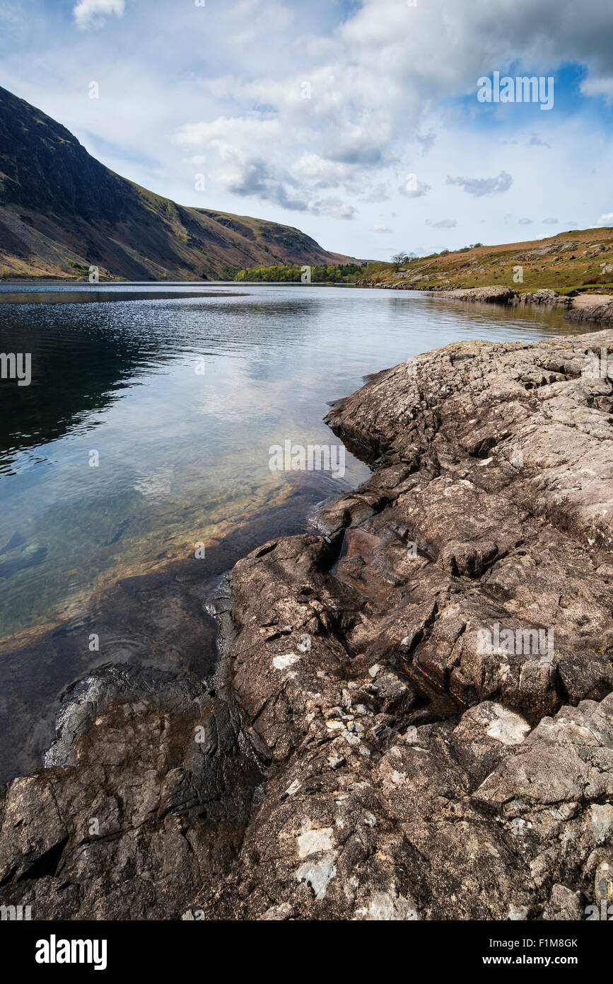 Stunning landscape of Wast Water and Lake District Peaks on Summer day ...