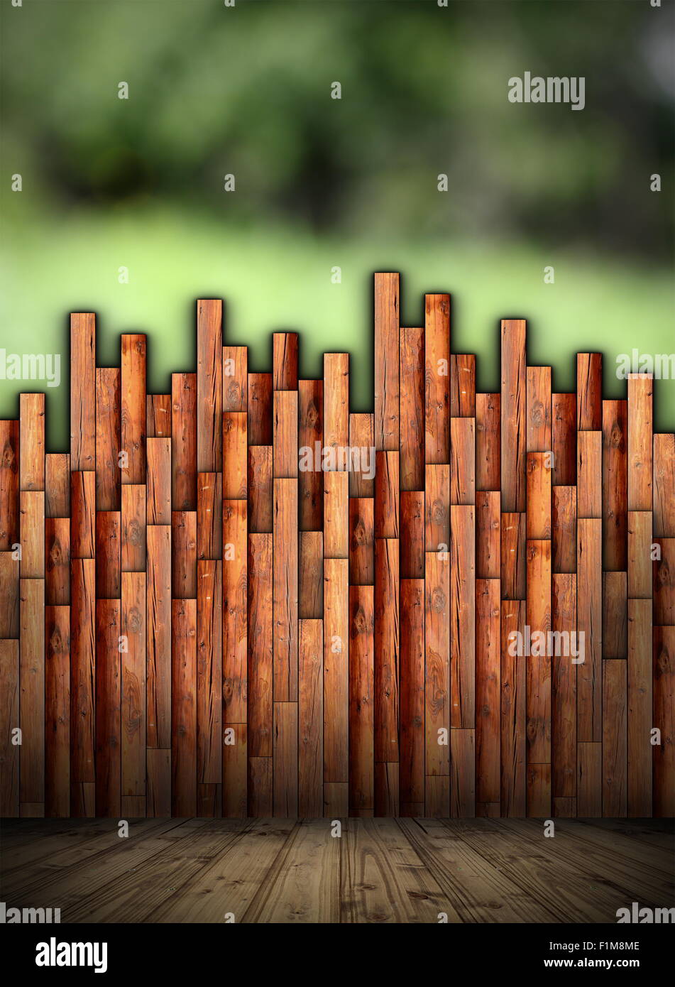 abstract vintage wooden planks structure in natural background ...