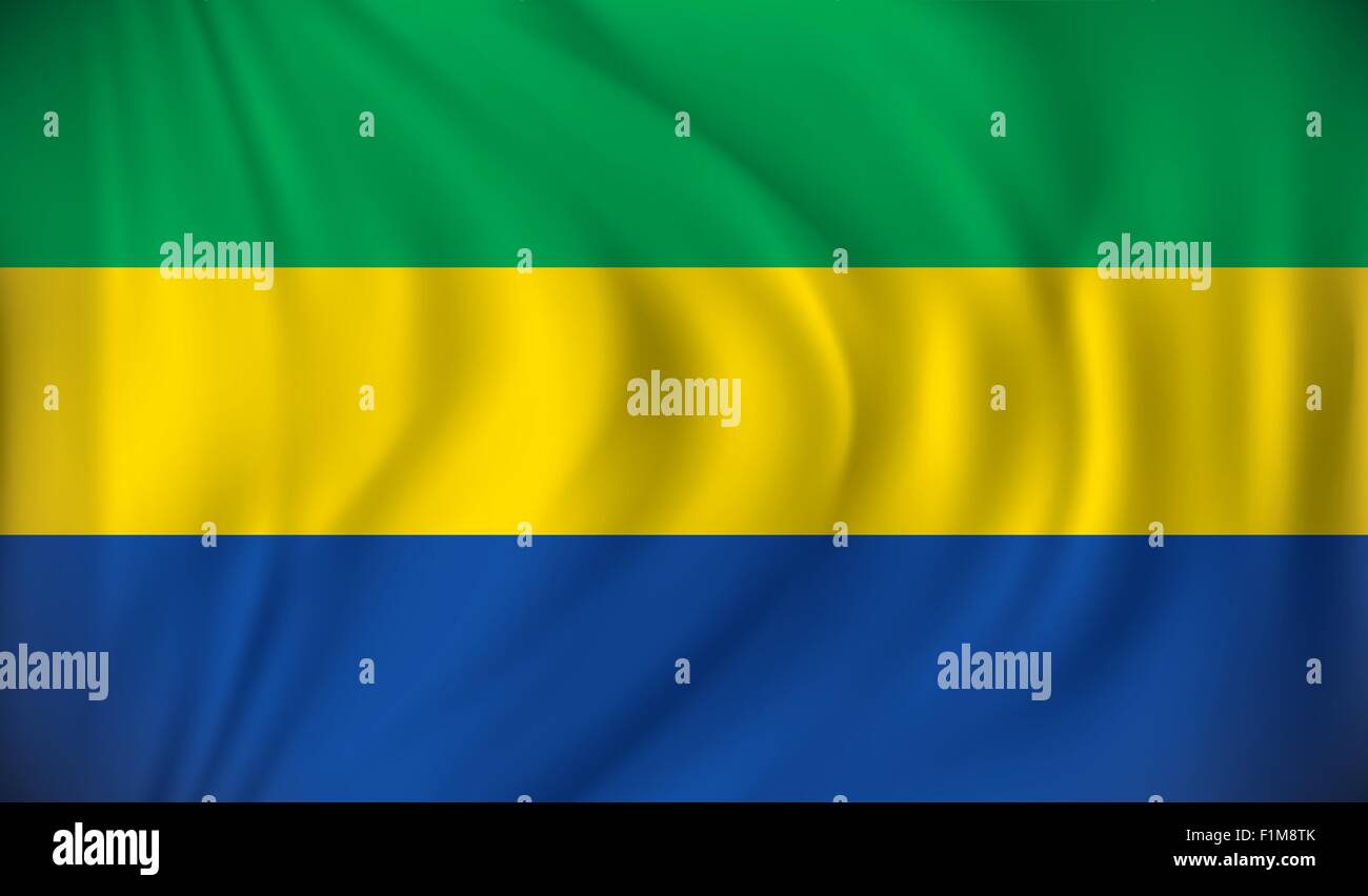 Gabon flag template Stock Vector Images - Alamy