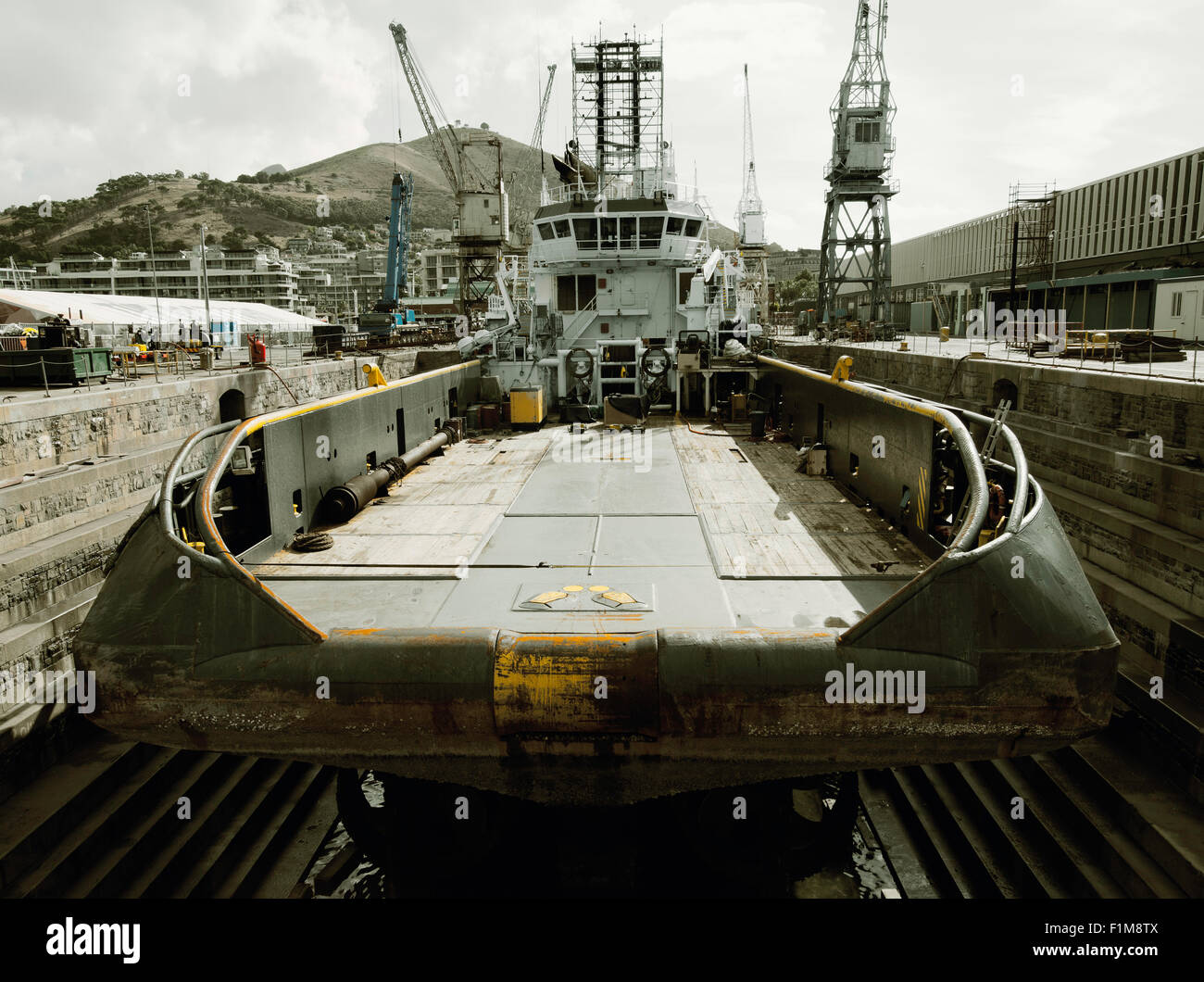 Ocean tug at dry dock Stock Photo - Alamy