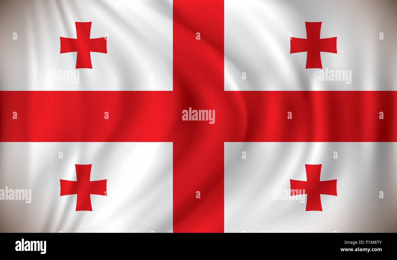 Georgia outline flag Stock Vector Images - Alamy