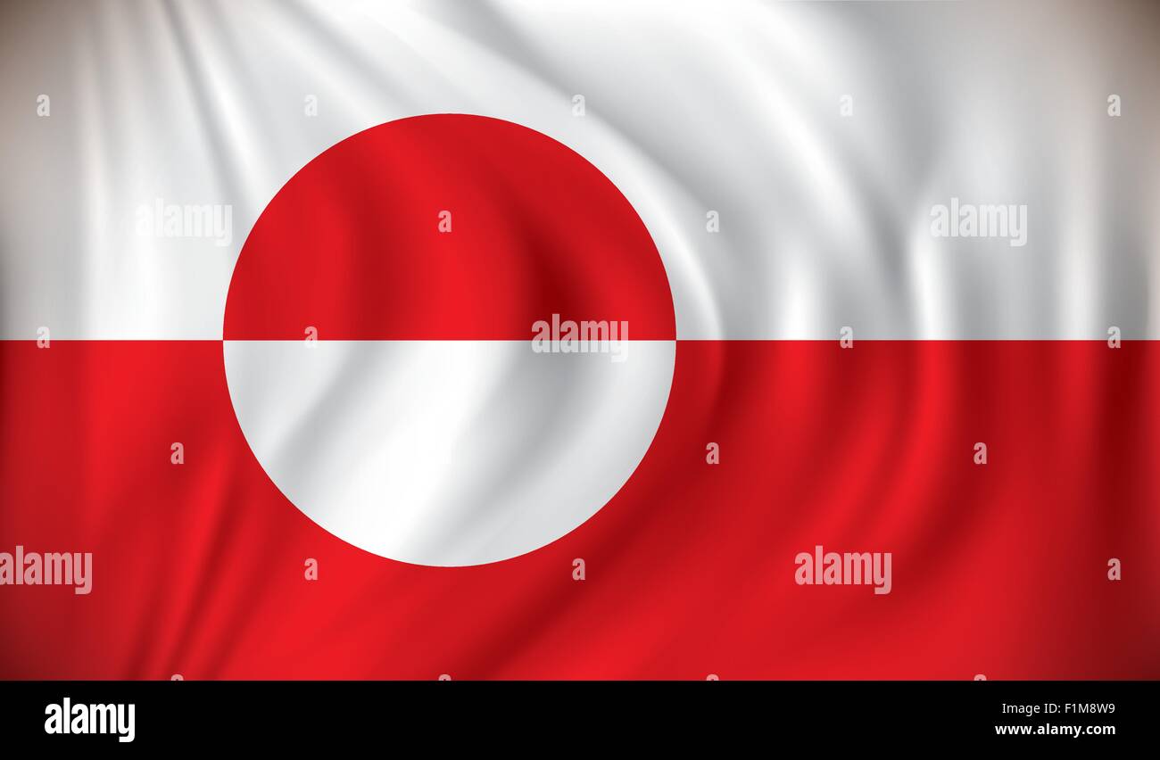 Flag of Greenland - vector illustration Stock Vector Image & Art - Alamy