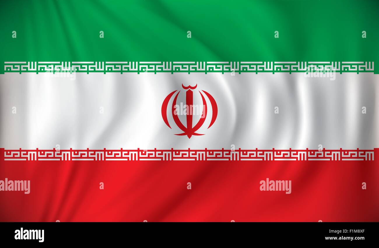 Flag of Iran - vector illustration Stock Vector Image & Art - Alamy