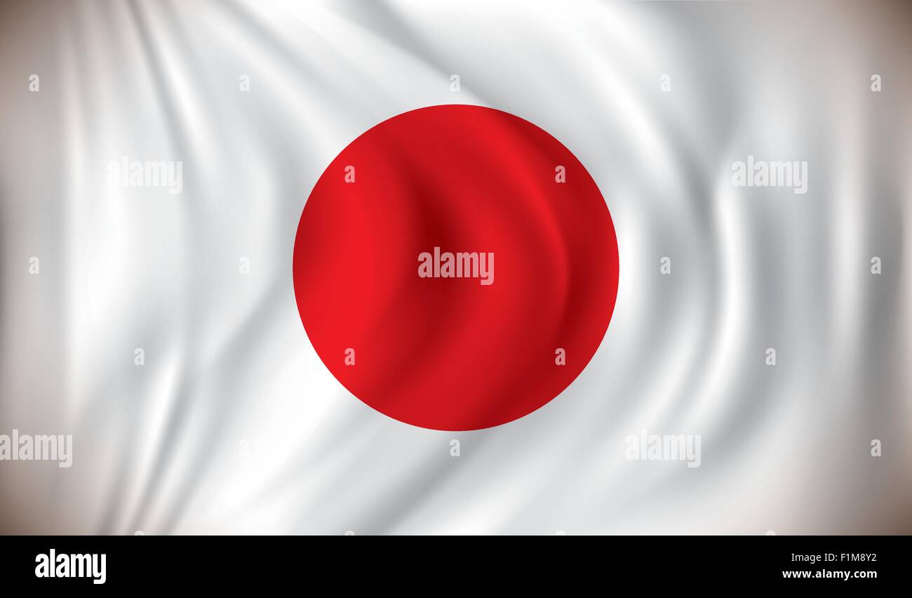 Japan flag outline Stock Vector Images - Alamy