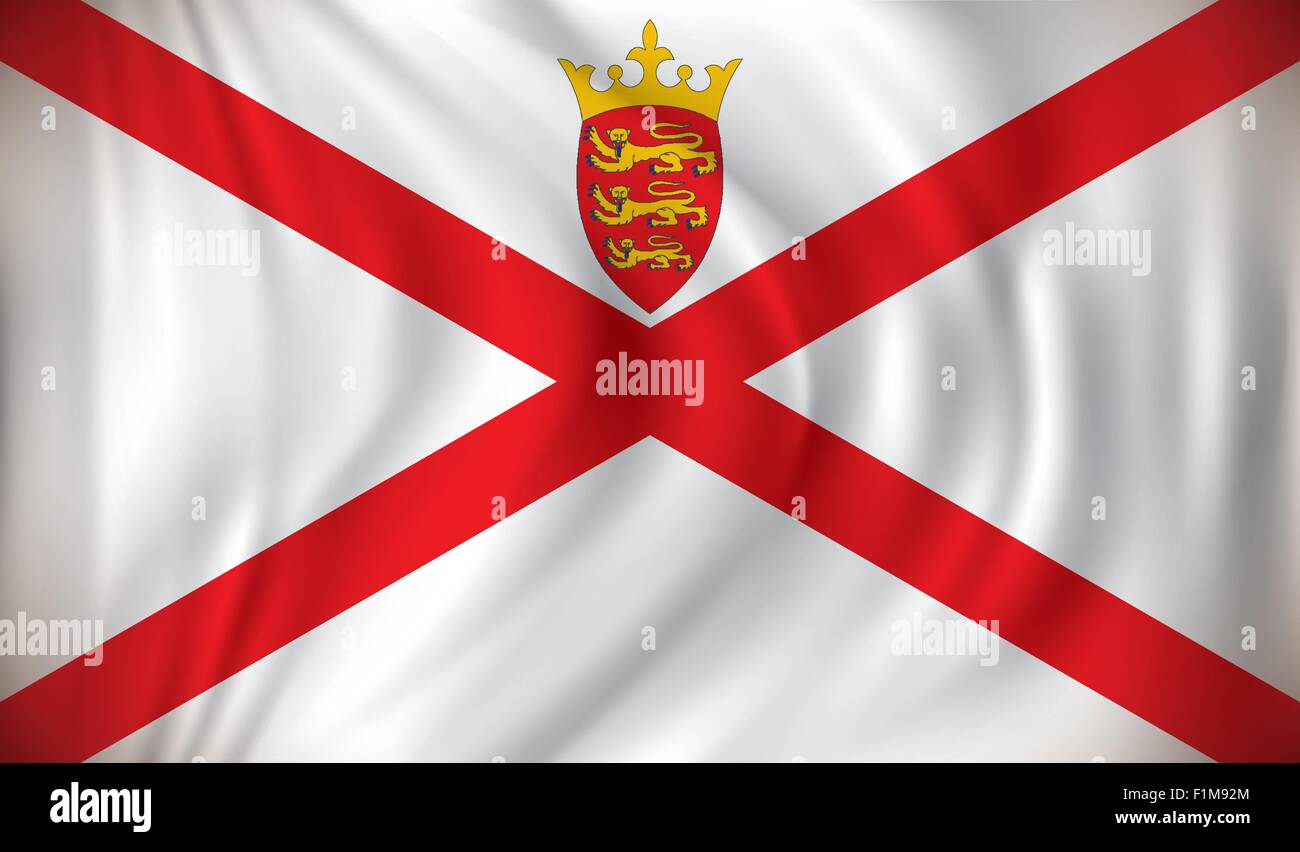 Jersey national flag background Stock Vector Images - Alamy