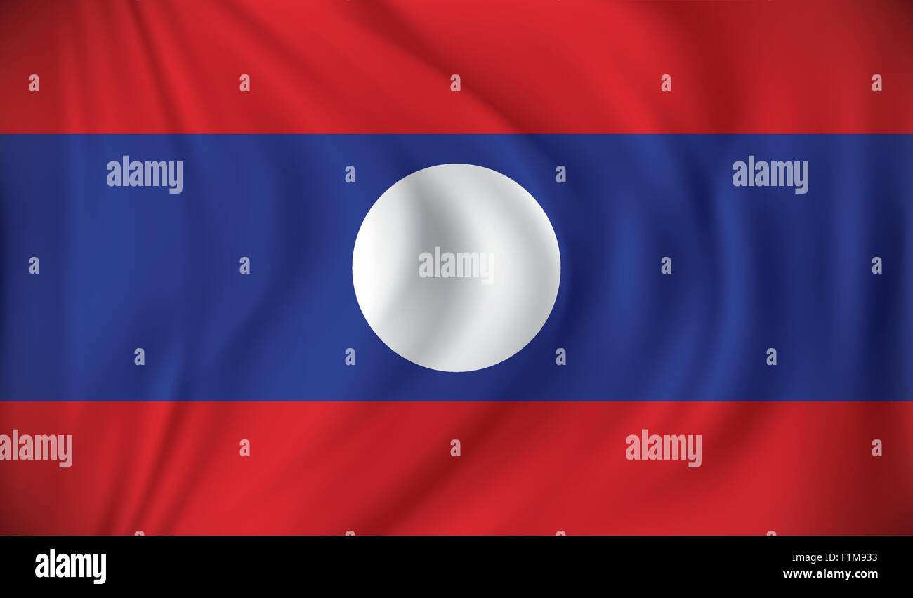 Map flag laos national Stock Vector Images - Alamy