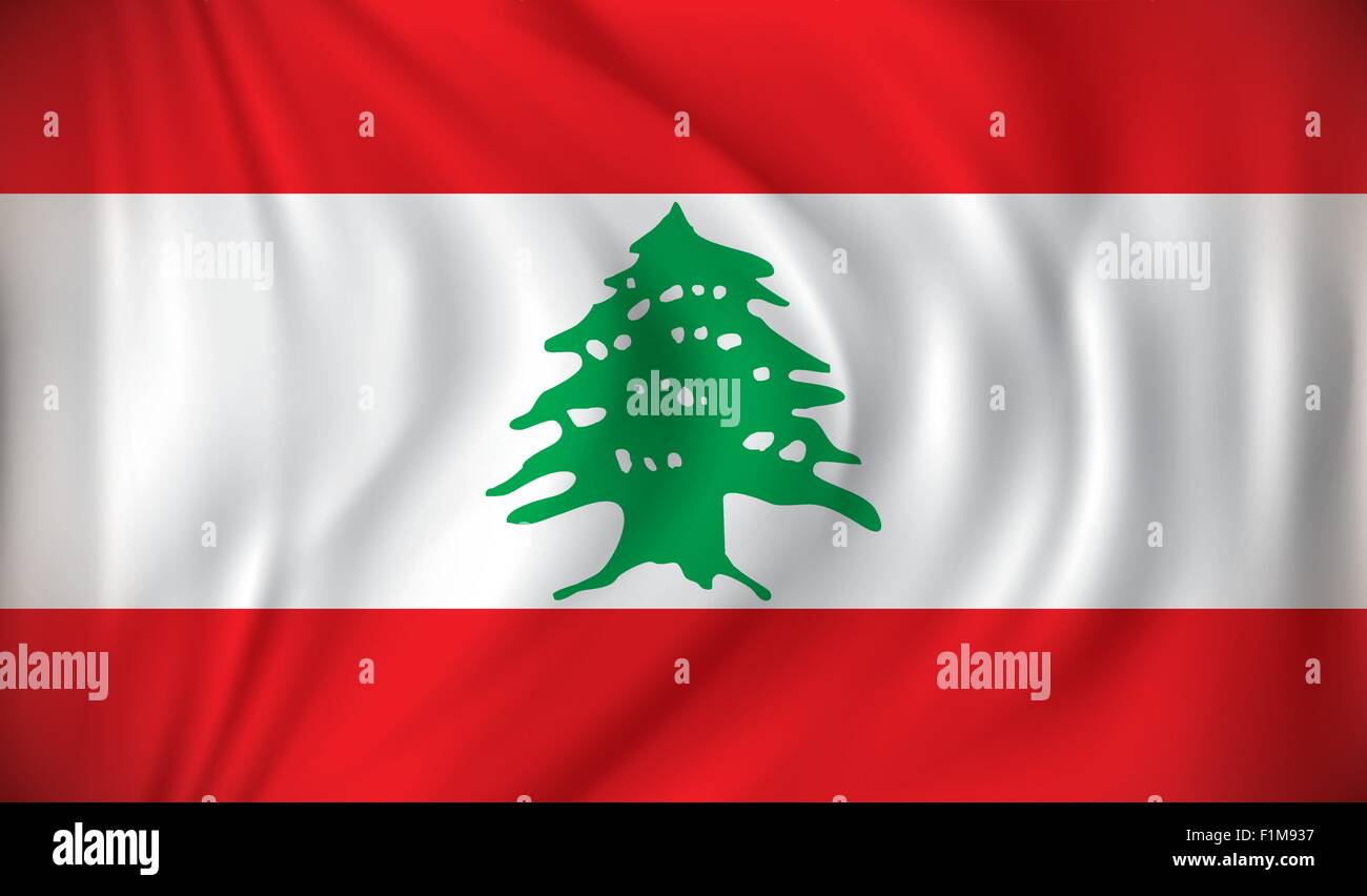 Flag of Lebanon - vector illustration Stock Vector Image & Art - Alamy