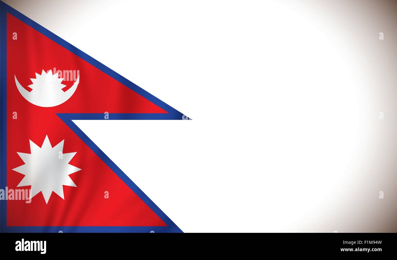 Flag of Nepal - vector illustration Stock Vector Image & Art - Alamy