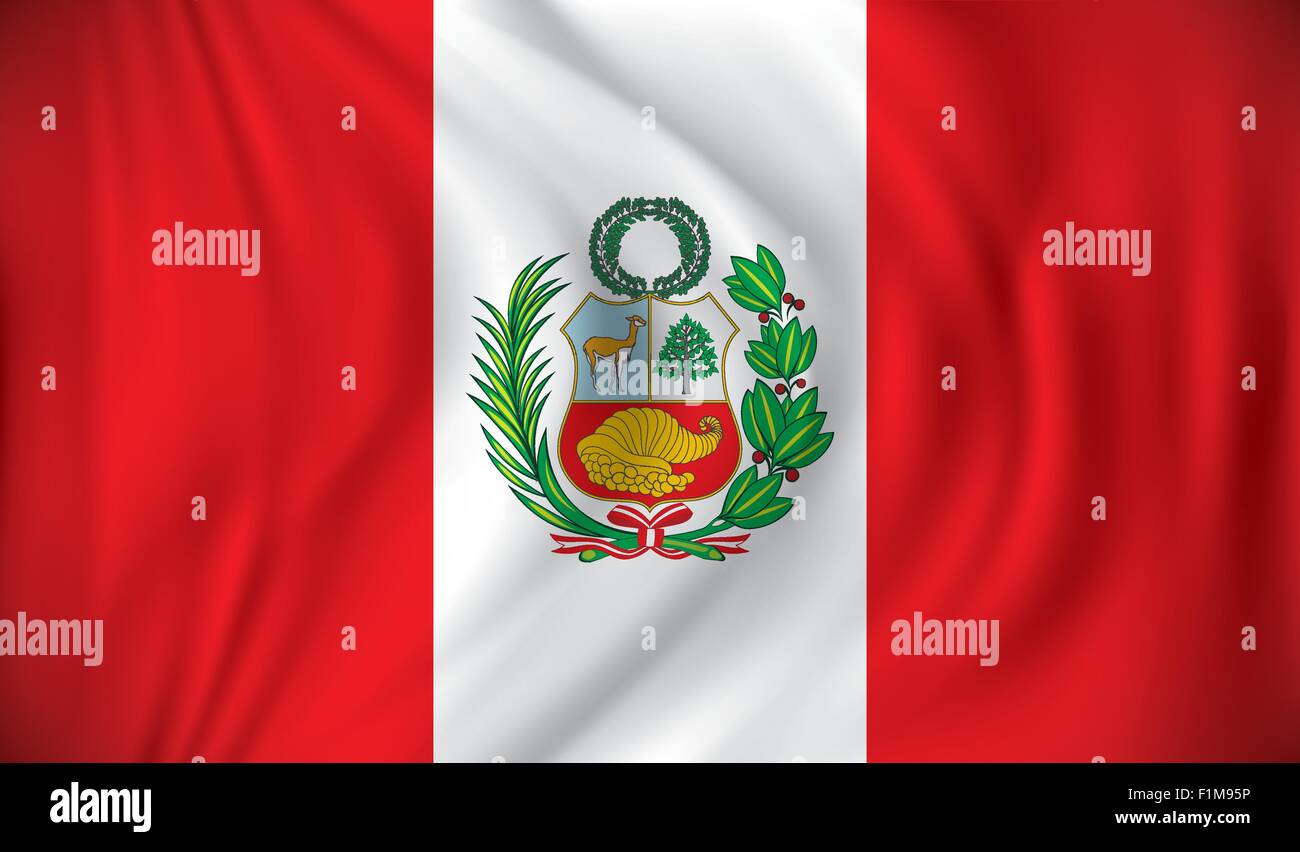 American peruvian flag Stock Vector Images - Alamy