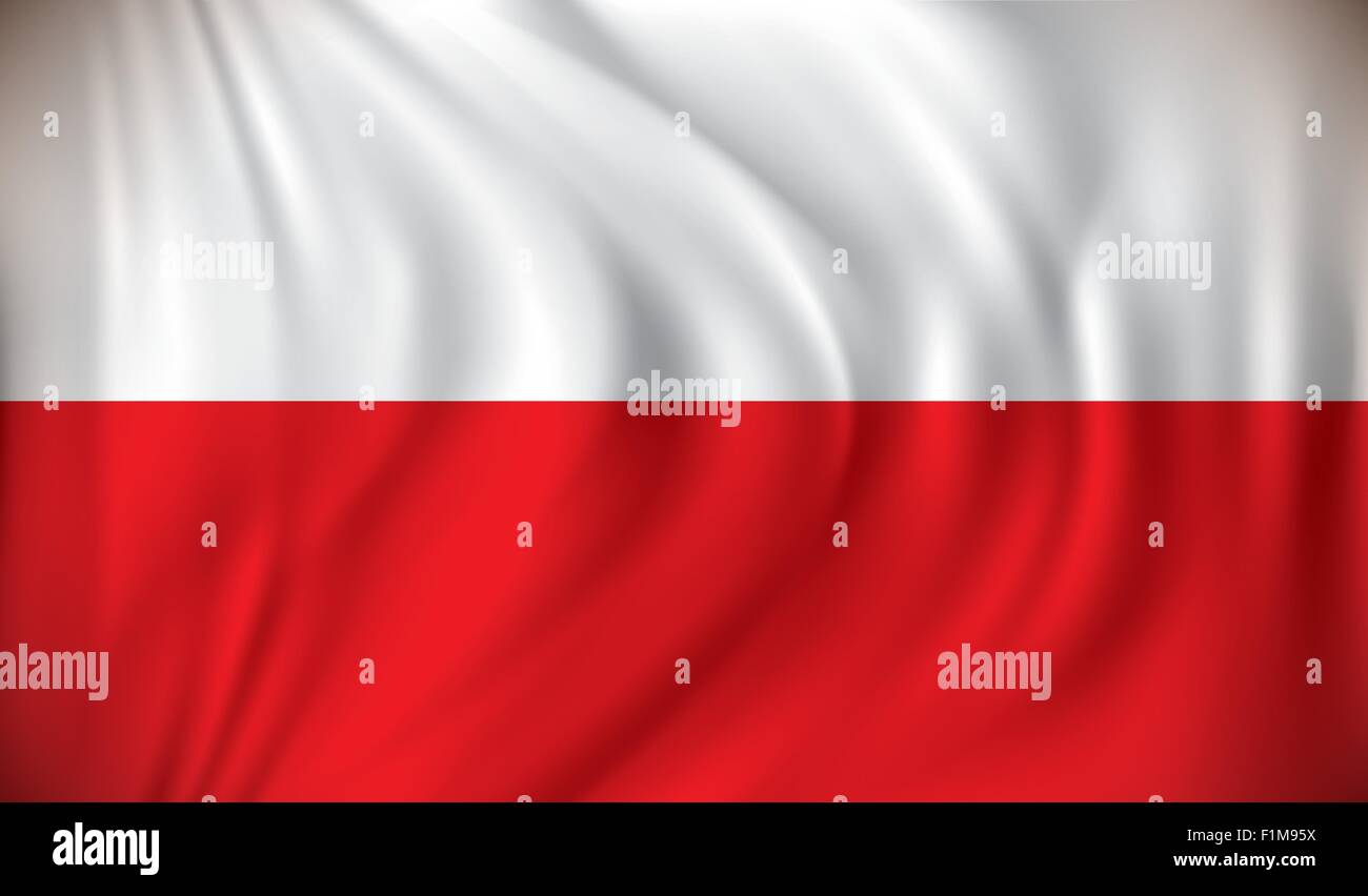 Flag of Poland - vector illustration Stock Vector Image & Art - Alamy