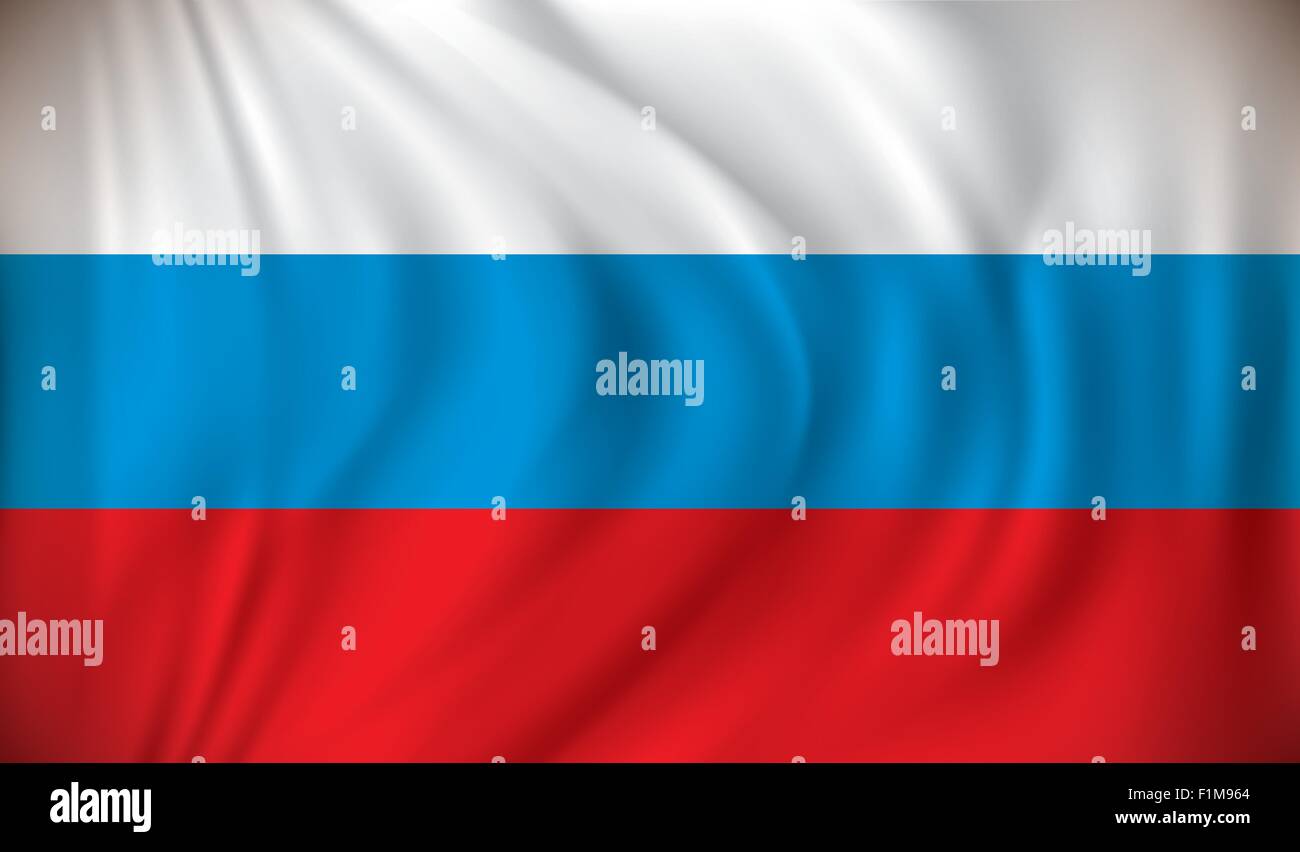 Flag of Russia - vector illustration Stock Vector Image & Art - Alamy
