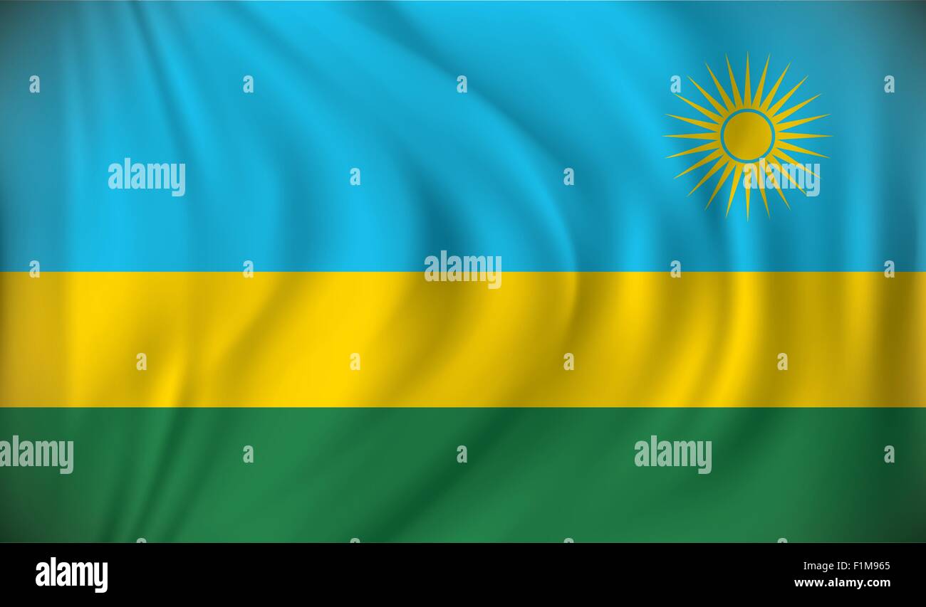 Flag of Rwanda - vector illustration Stock Vector Image & Art - Alamy