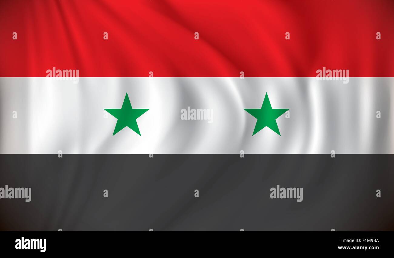 Flag of Syria - vector illustration Stock Vector Image & Art - Alamy