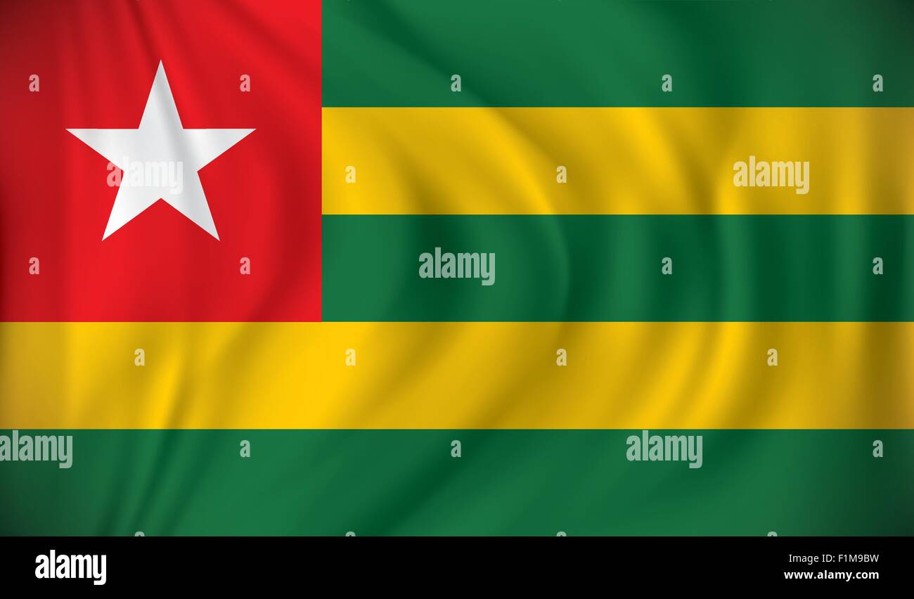 Togo flag vector vectors hi-res stock photography and images - Alamy