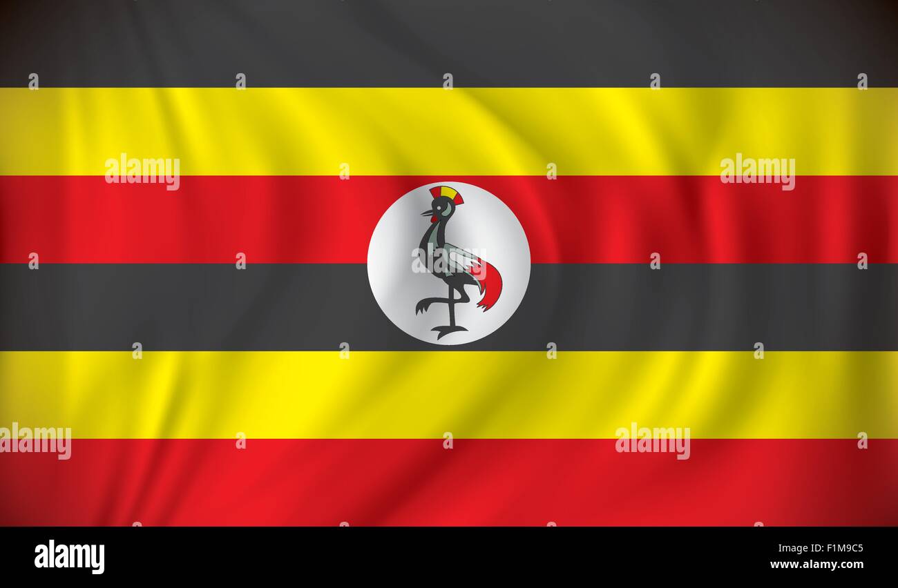 Flag of Uganda - vector illustration Stock Vector Image & Art - Alamy
