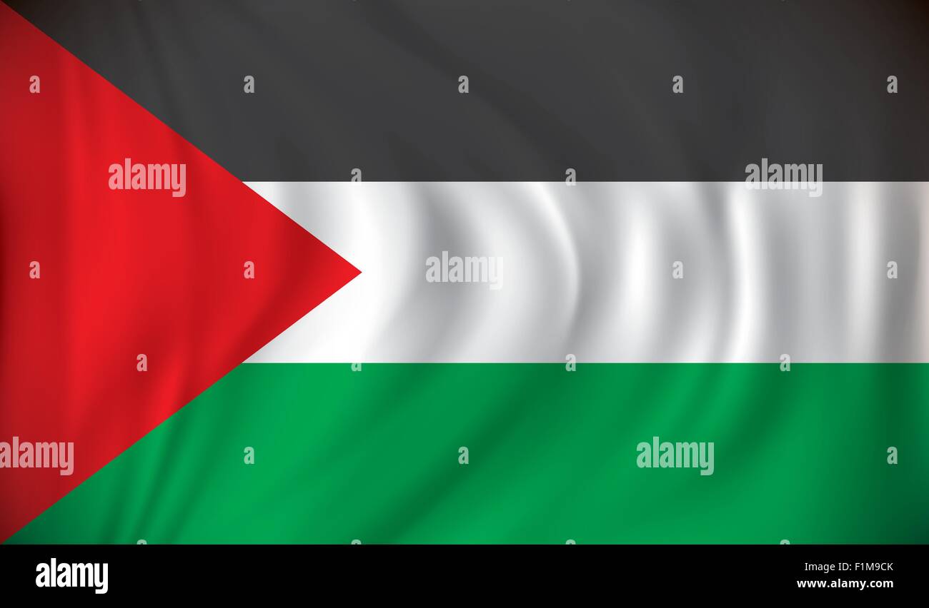 Flag of West Bank - vector illustration Stock Vector Image & Art - Alamy