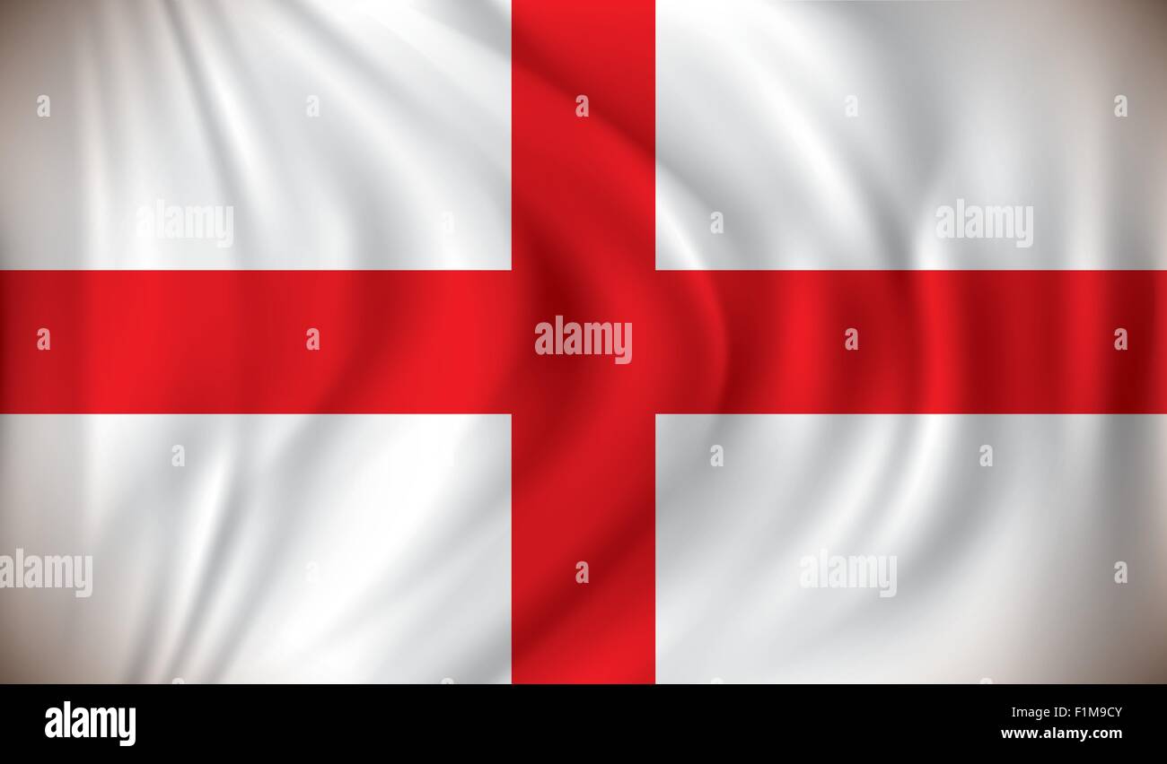 Flag of England - vector illustration Stock Vector Image & Art - Alamy