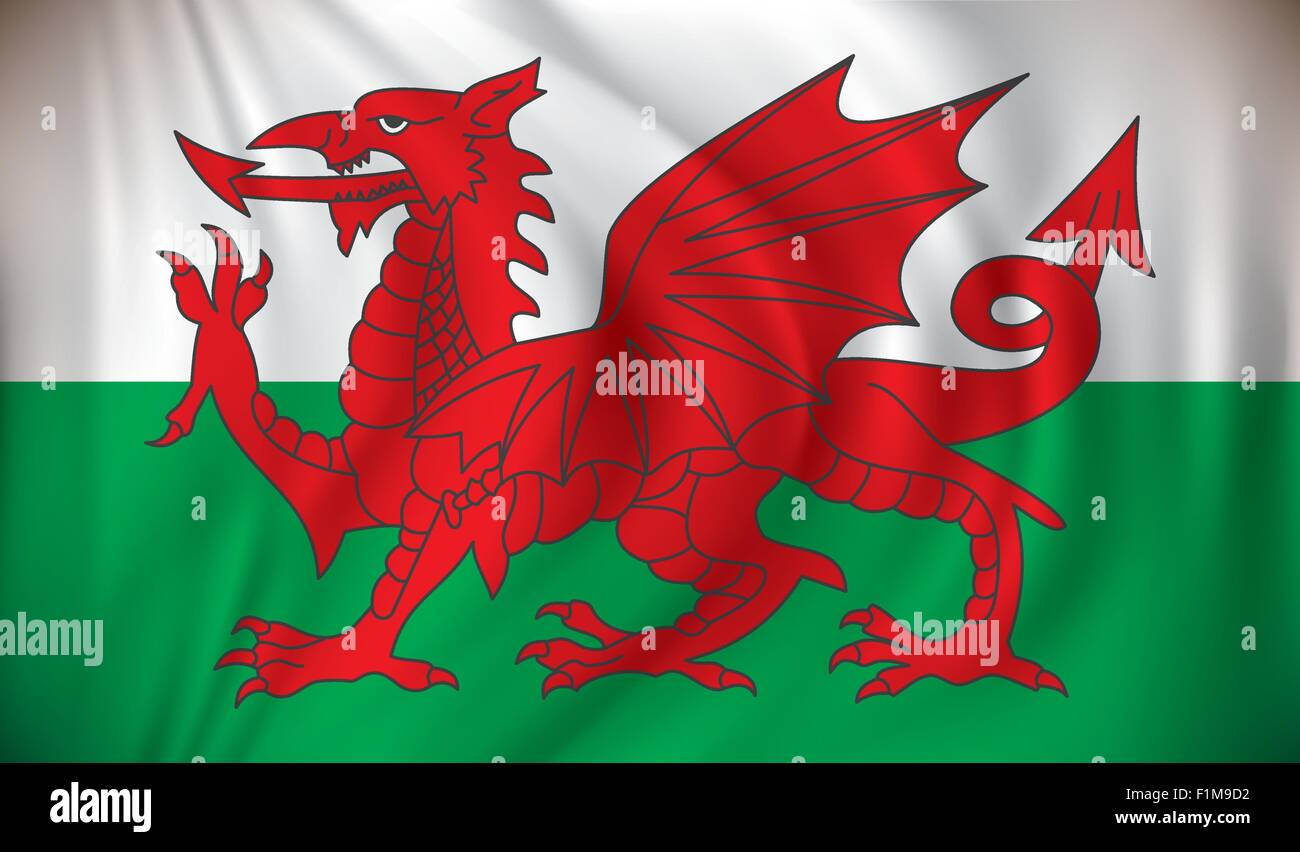 Flag of wales Stock Vector Images - Alamy