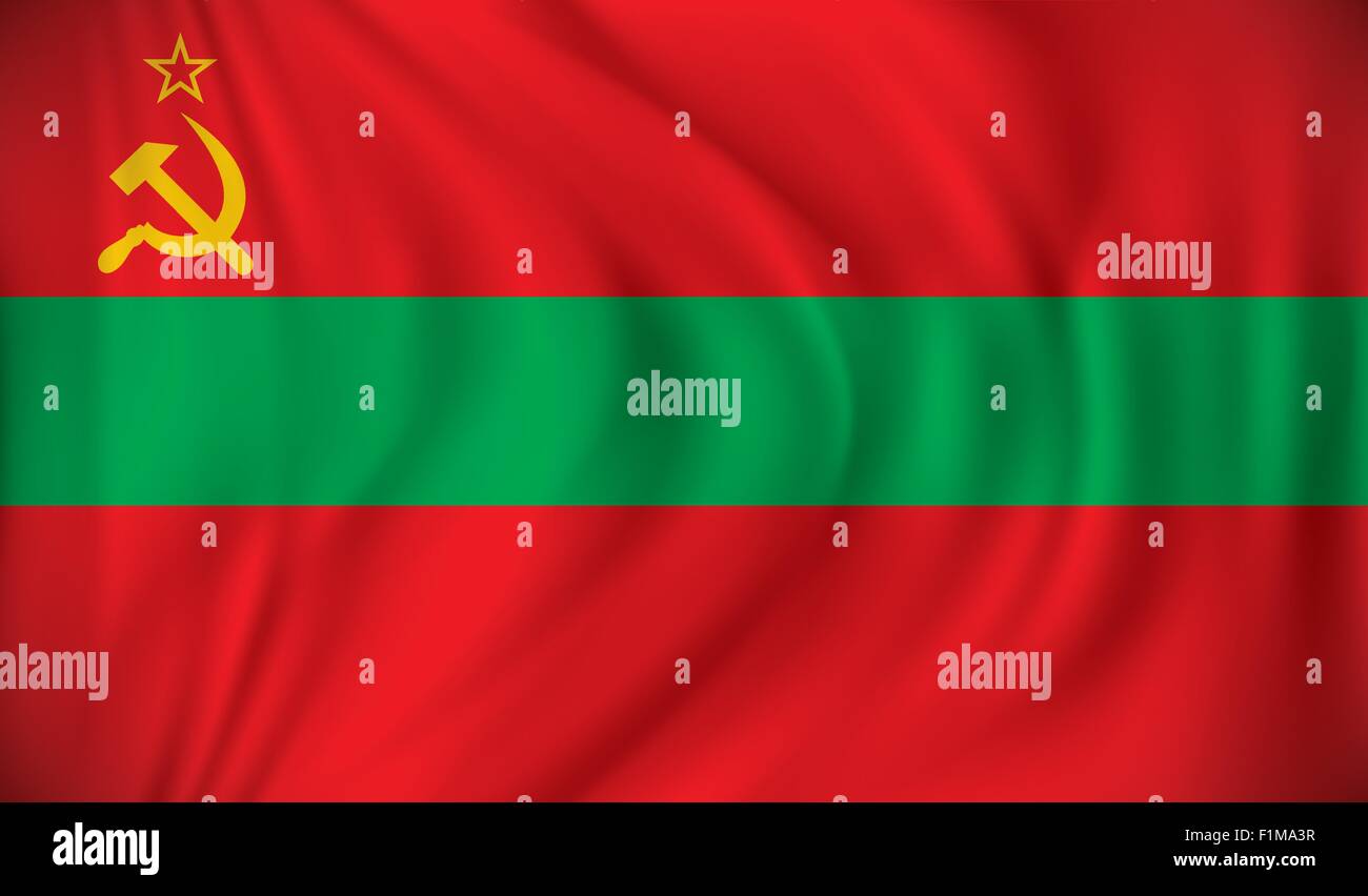 Flag of Transnistria - vector illustration Stock Vector Image & Art - Alamy