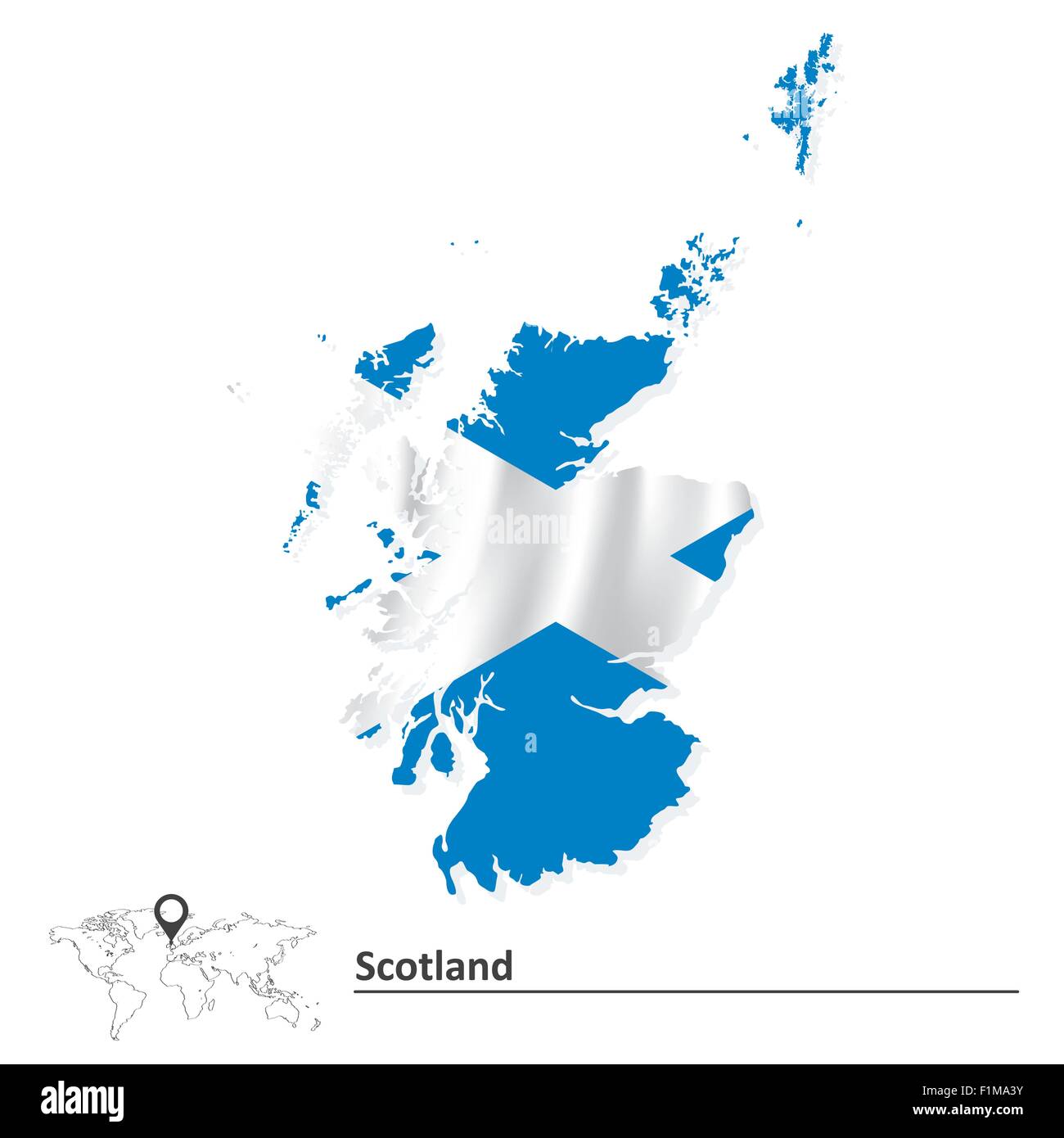Physical map scotland hi-res stock photography and images - Alamy