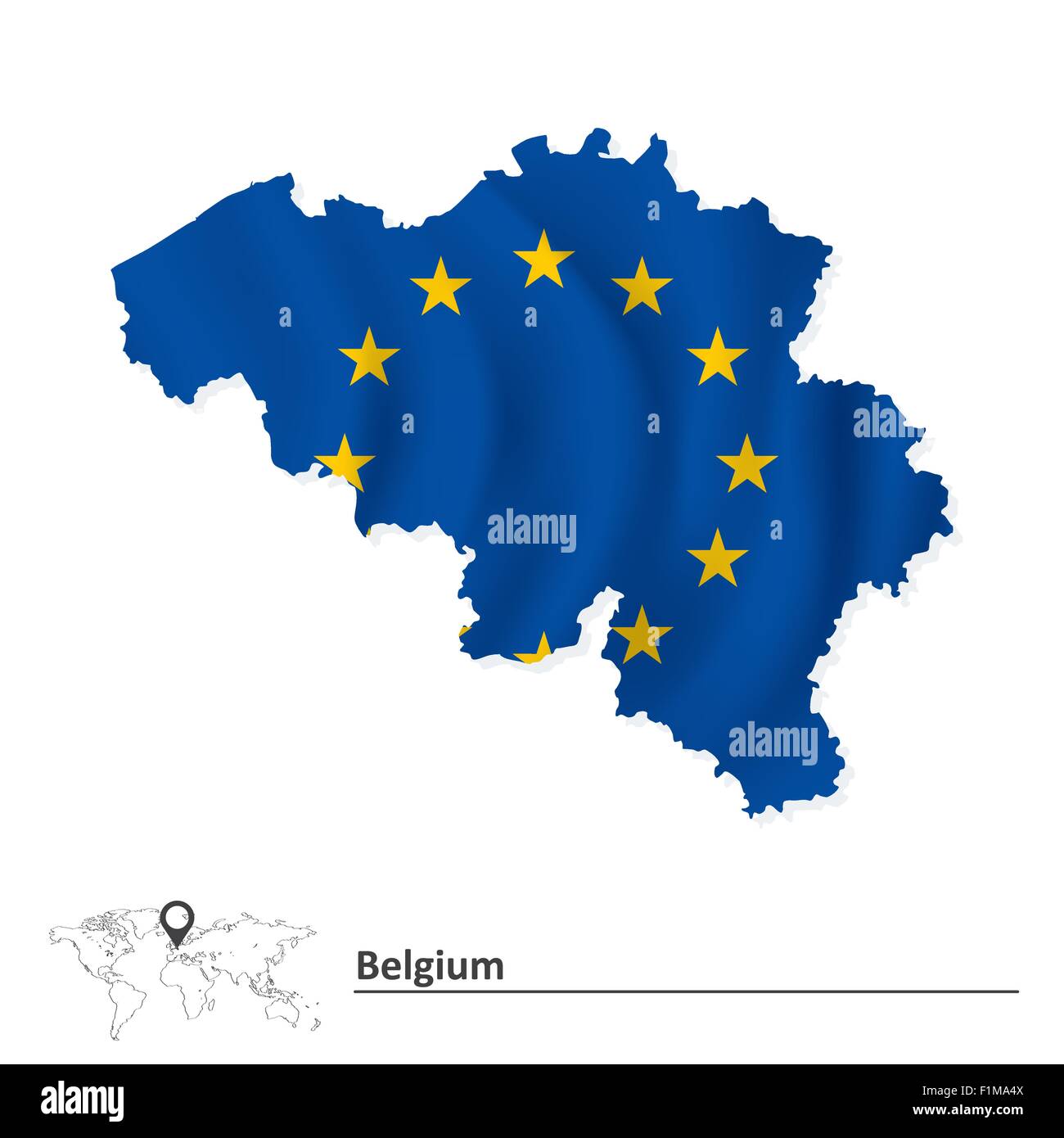 European union flag belgium Stock Vector Images - Alamy
