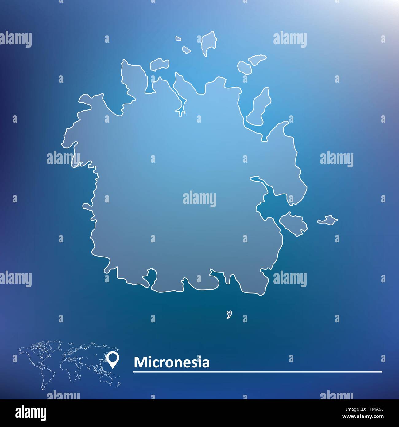 Map of Micronesia - vector illustration Stock Vector Image & Art - Alamy
