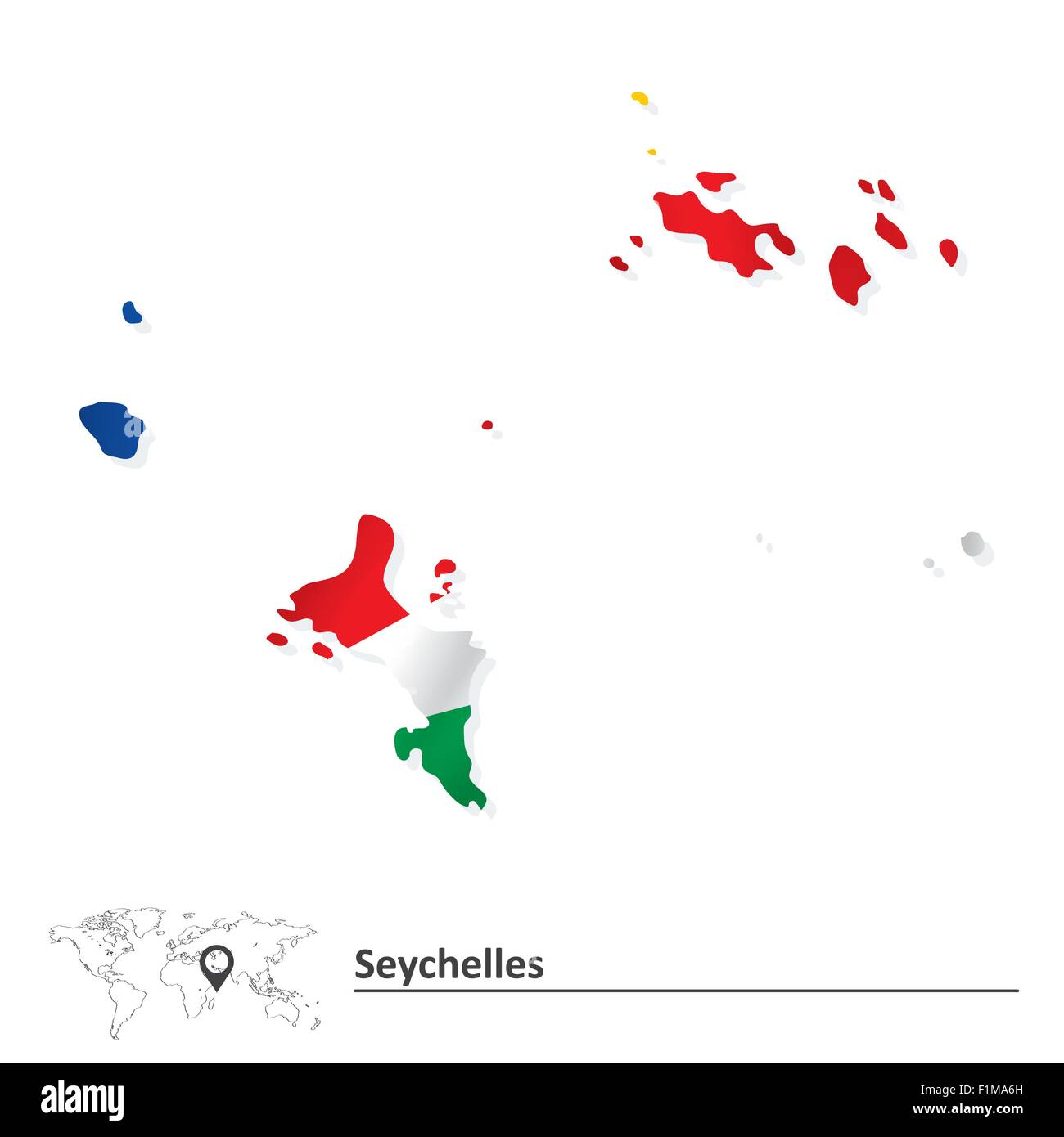 Island seychelles map hi-res stock photography and images - Alamy