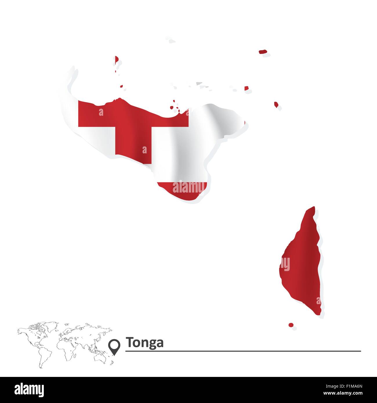 Map of tonga Cut Out Stock Images & Pictures - Alamy