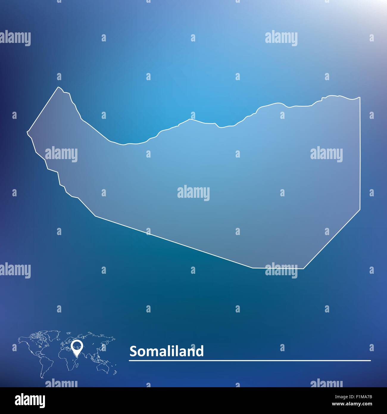 Map of Somaliland - vector illustration Stock Vector Image & Art - Alamy