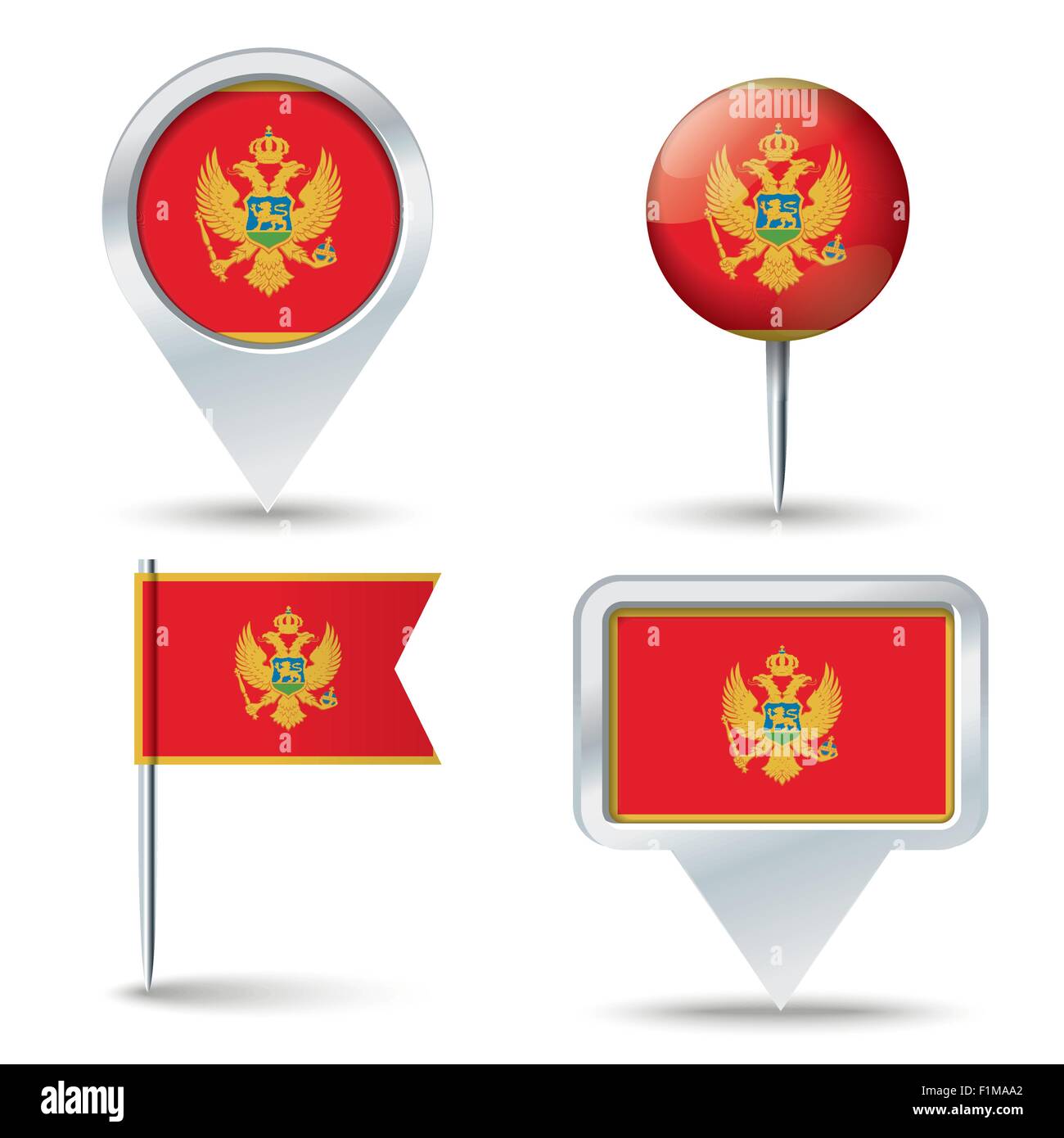 National symbol montenegro vector vectors Cut Out Stock Images ...