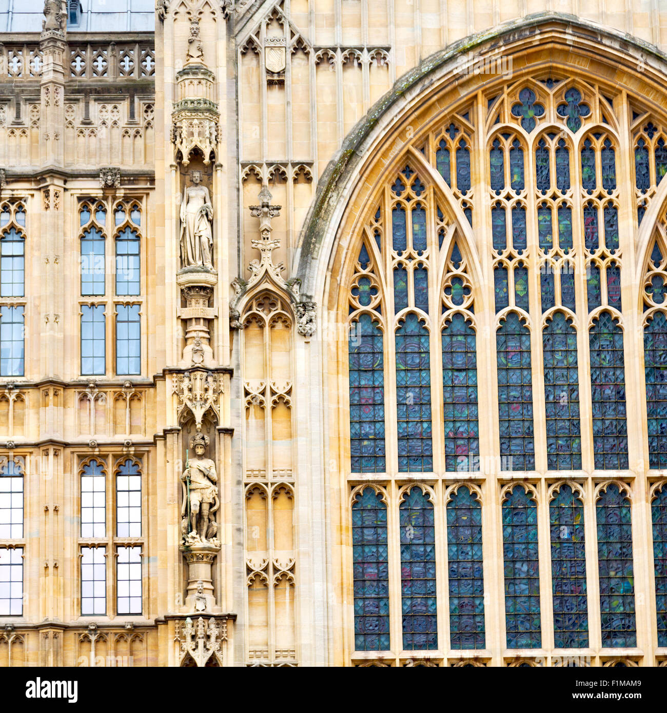 in london old historical parliament glass window structure and terrace ...