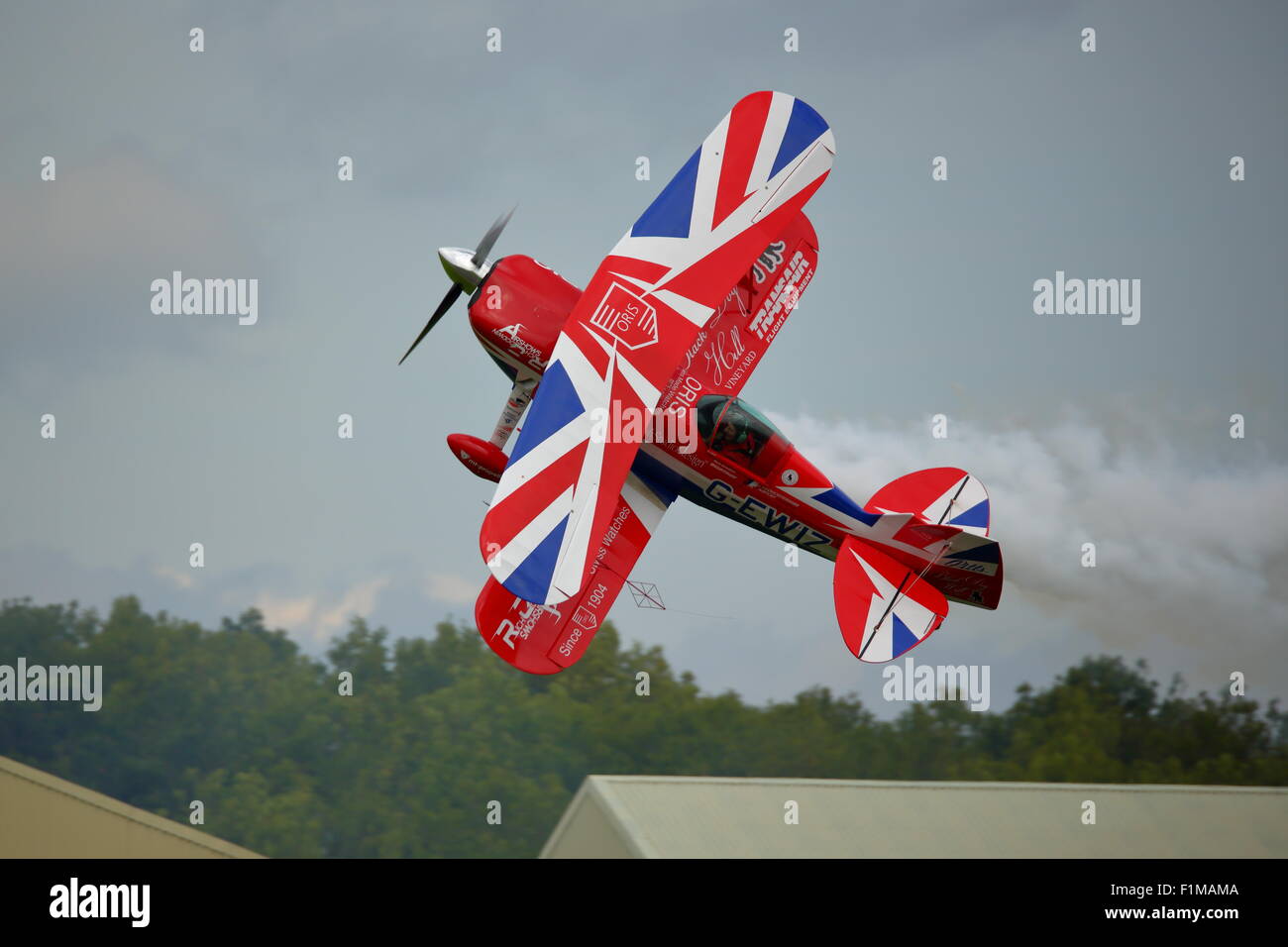 Rich Goodwin displays some extreme aerobatics at the Dunsfold Wings and ...