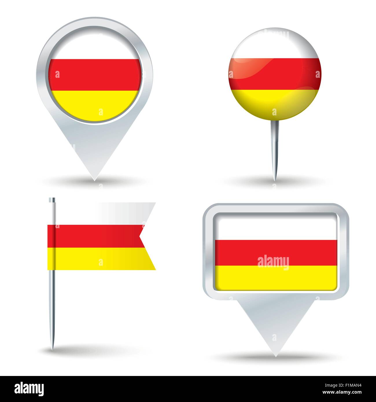 South ossetia flag map hi-res stock photography and images - Alamy