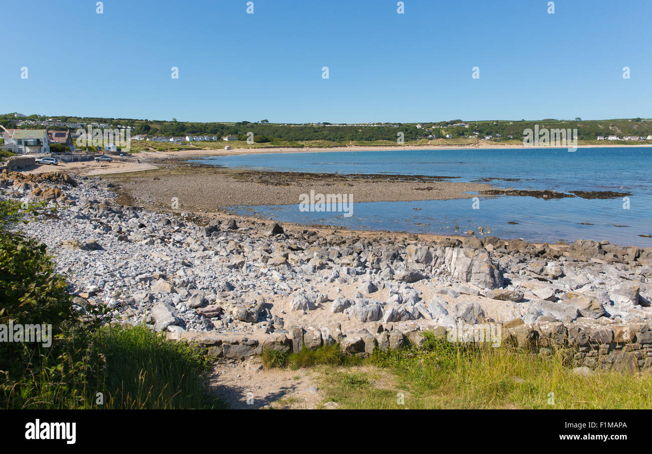Port Eynon Bay The Gower Peninsula Wales uk popular tourist destination ...