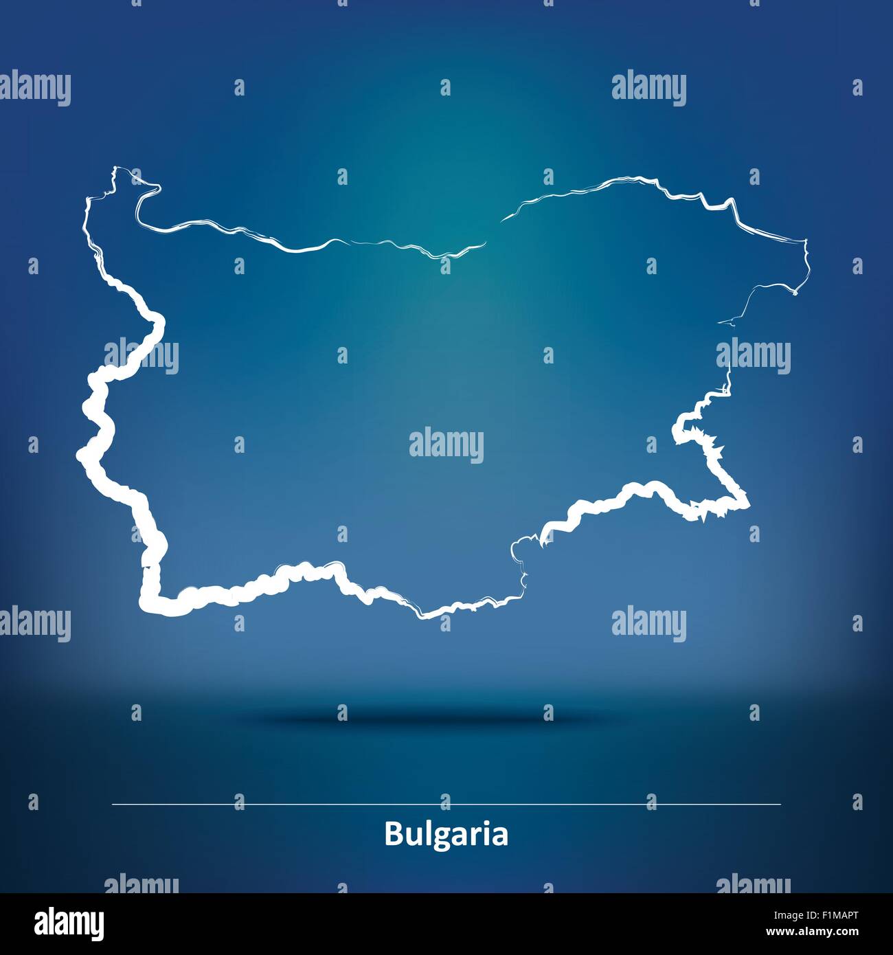 Political map of bulgaria with sofia hi-res stock photography and ...