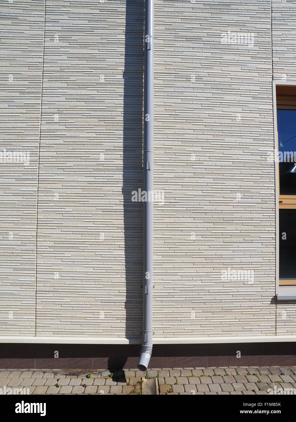 rainwater pipe in the house Stock Photo - Alamy