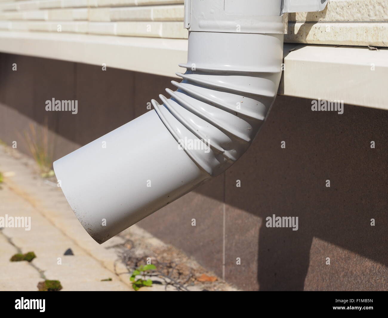 rainwater pipe in the house Stock Photo - Alamy